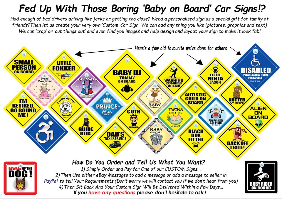 On Tow Sign Suction Cup Car Sign For Vehicles Being Towed, Car Safety ...