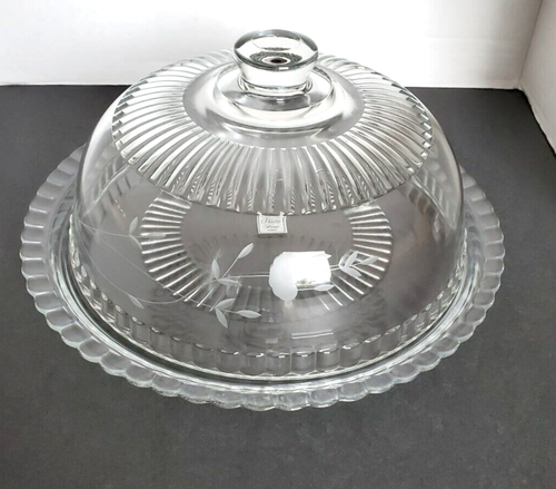 PRINCESS HOUSE HERITAGE CRYSTAL PASTRY CAKE/PIE SERVER W/DOME #077 | eBay