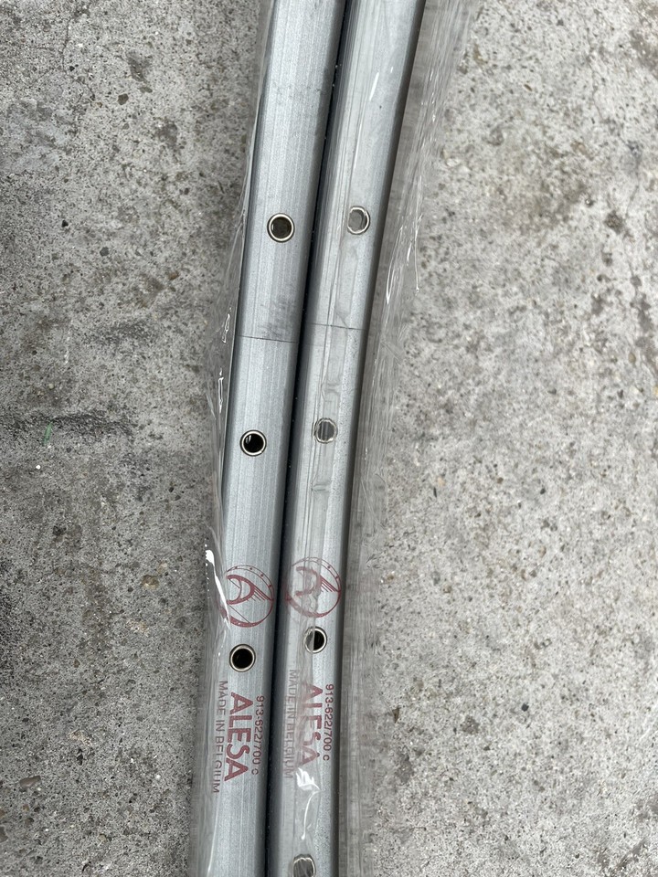2 Vintage NOS ALESA 700c Grey Rims Bike Bicycle 32 H | eBay