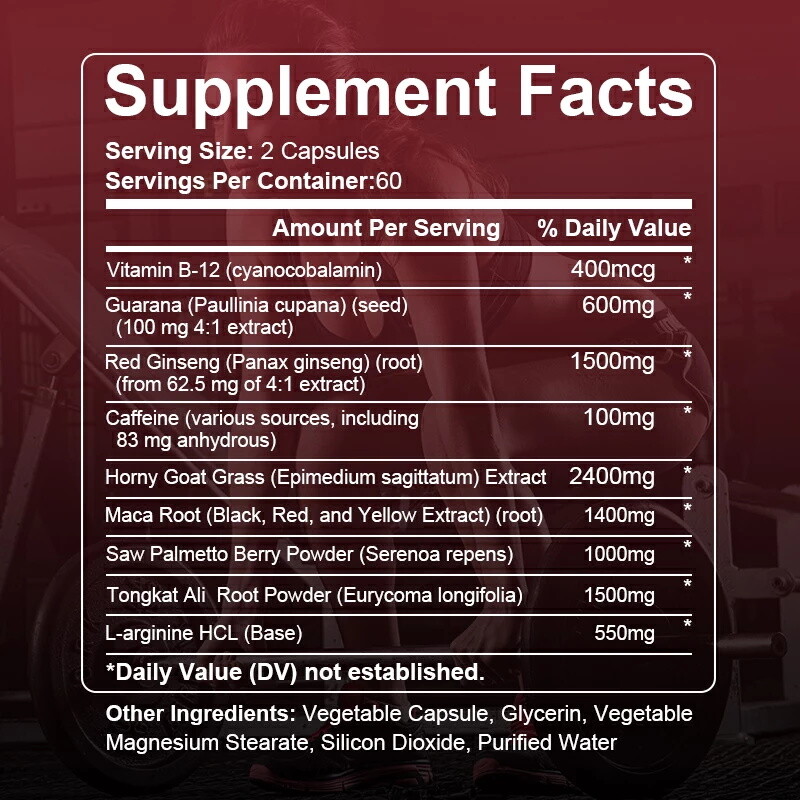 Extreme Energy Capsules For Men & Women - Supports Energy,Strength And ...