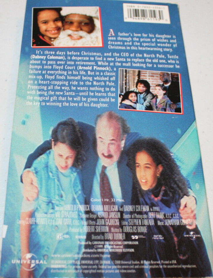 Must Be Santa (VHS 2000) Arnold Pinnock, Deanna Milligan, Heartwarming ...