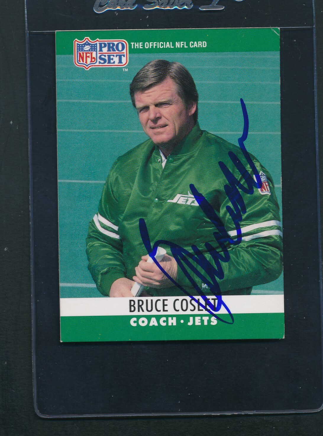 1990 Pro Set #242 Bruce Coslet Jets Signed Auto *E3123 | eBay