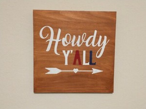 Howdy Y’all Wood Sign | Country Decor | Welcome Sign | Country Style ...