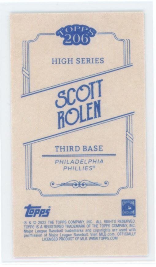 2023 Topps 206 High Series Scott Rolen RC Philadelphia Phillies | eBay