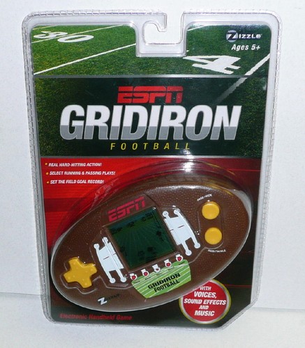 ESPN GRIDIRON FOOTBALL Handheld Video Game Mint In Package 2008 Zizzle ...