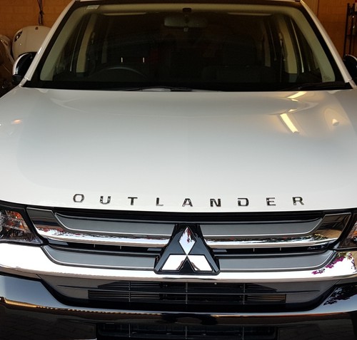 Mitsubishi Outlander Bonnet Emblem Badge Decal MZ553141EX Genuine Part ...