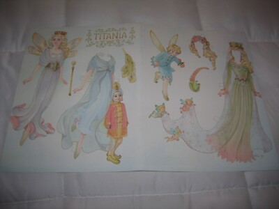 Vintage Helen Page Titania Fairy Elf Paper Doll 2 Page NEW | eBay
