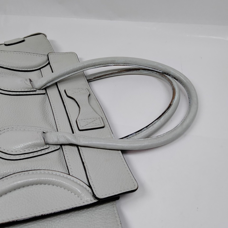 CELINE Hand Bag White Leather 452495 | eBay