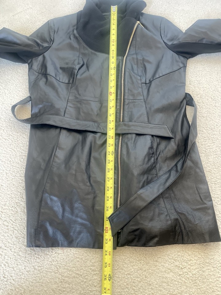 Iman Real Leather Coat Jacket For Women Sz Large | eBay