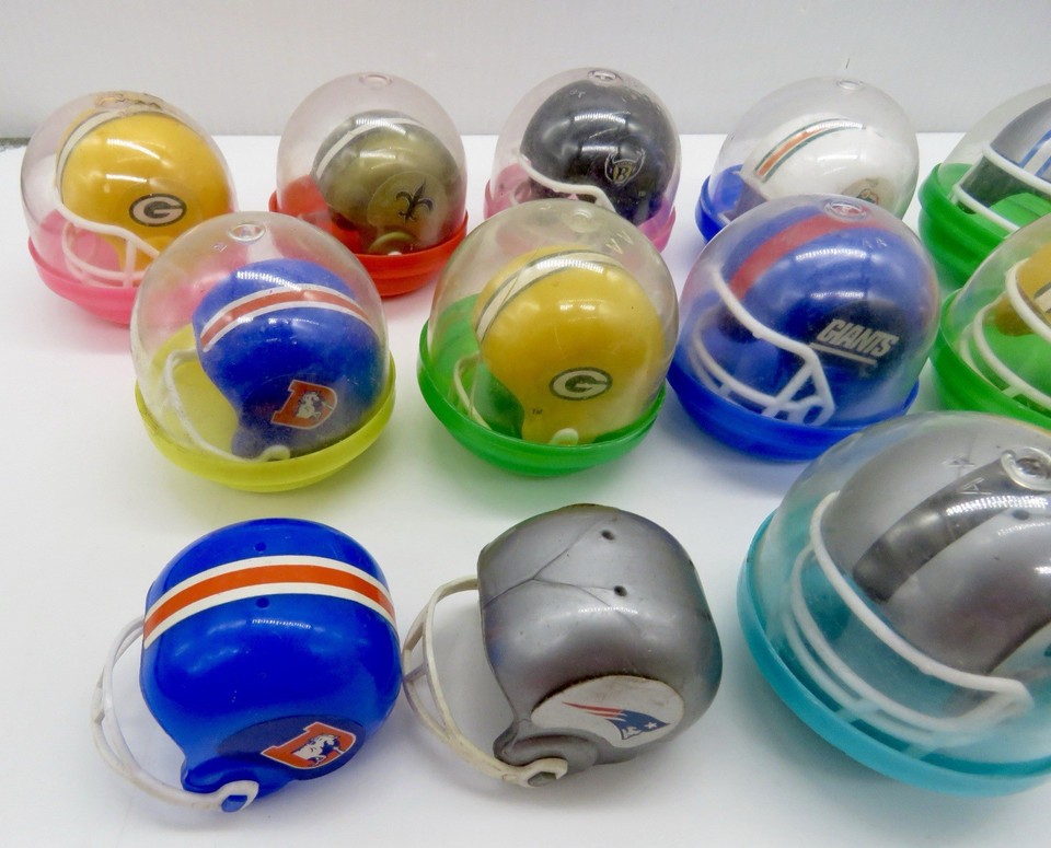 Mini Football Helmet Lot of 32 NFL Gumball Vending Machine Helmets | eBay