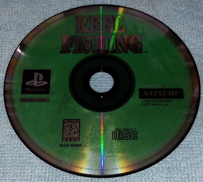 Reel Fishing PS1 PlayStation 1 black label DISC ONLY | eBay