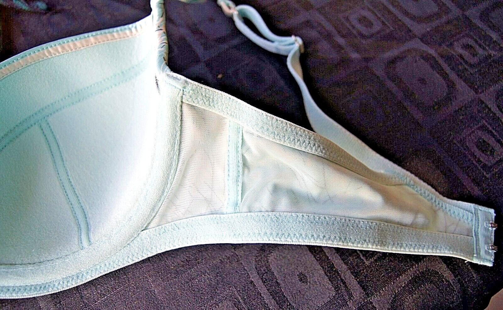 Masquerade Estepona Turquoise Floral Satin Preformed Plunge Bra | eBay