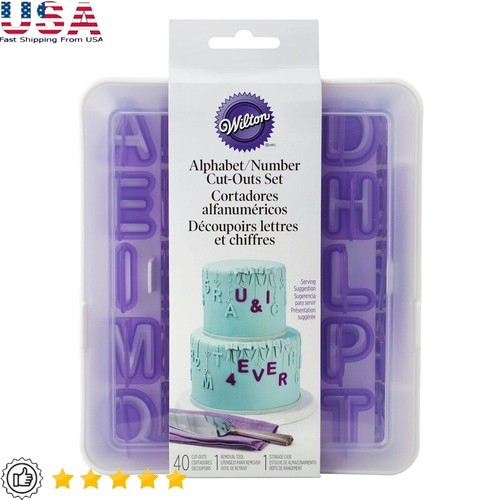 40-Piece Fondant Cutters Set Alphabet Numbers Punctuation Cake ...