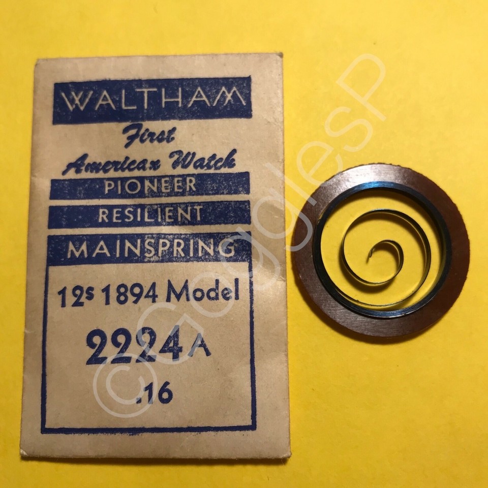 NOS Mainsprings for Waltham Watches 6s to 12s - Select A Style/Size | eBay