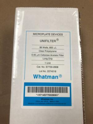 Whatman 0.45 um CA Filter Plate 96 Well S77000-2808 | eBay