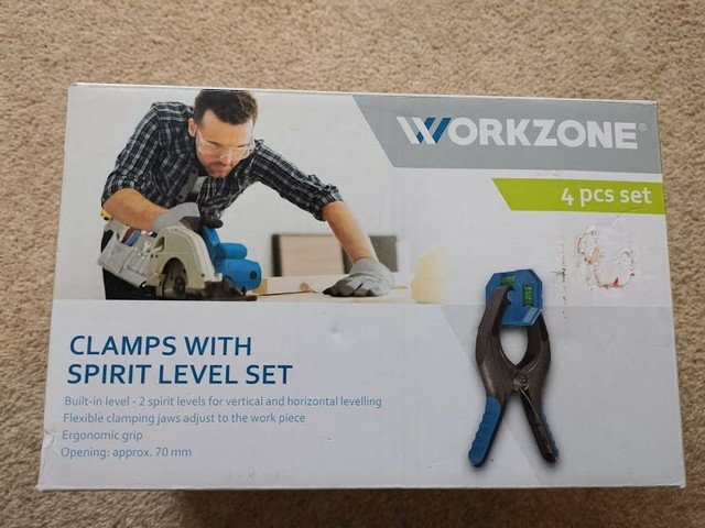 Workzone 4 Pcs Corner Clamp With Spirit Level Set for sale online | eBay