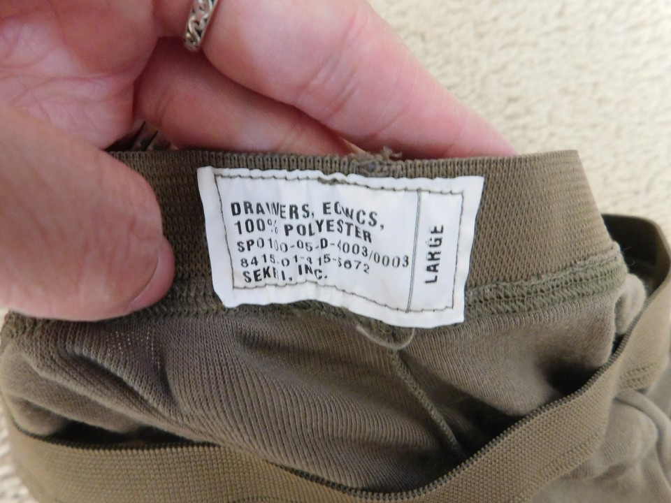 US MILITARY DRAWERS LIGHTWEIGHT COLD WEATHER SZ LARGE NEW | eBay