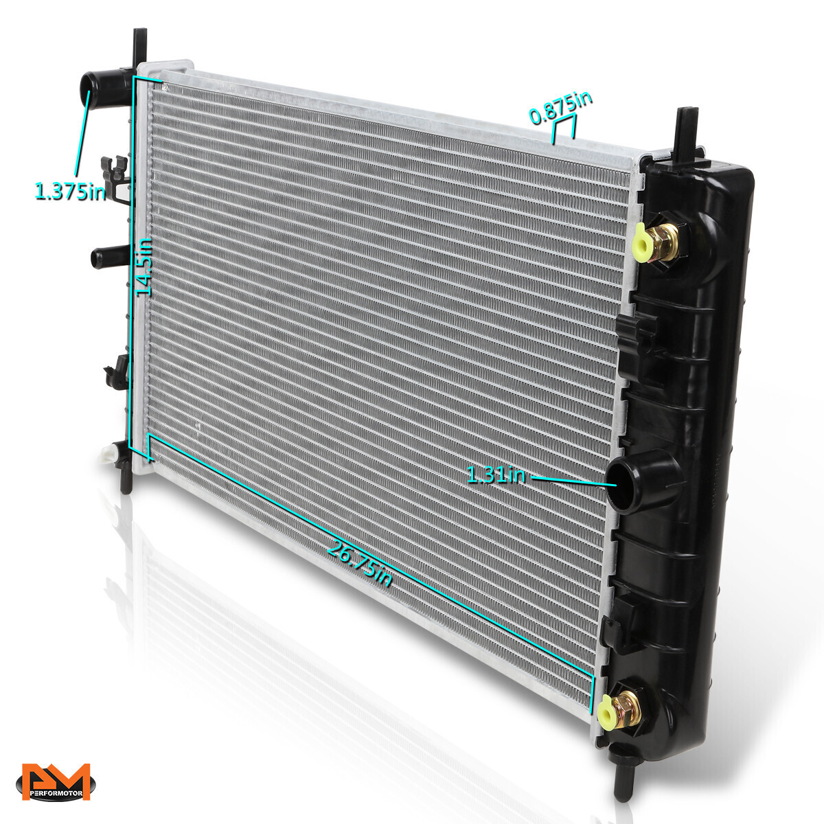 Aluminum Core Replacement Radiator For 04-06 Chevy Malibu/Pontiac G6 AT ...