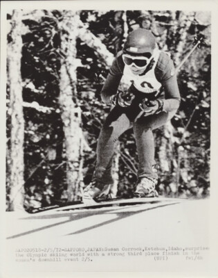 1972 PHOTO OF SKIER SUSAN CORROCK IN THE WOMENS DOWNHILL - JAPAN | eBay