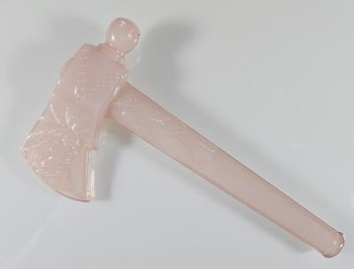 Boyd's Crystal Art Glass Indian TOMAHAWK #11 Hatchet CROWN TUSCAN Pink ...