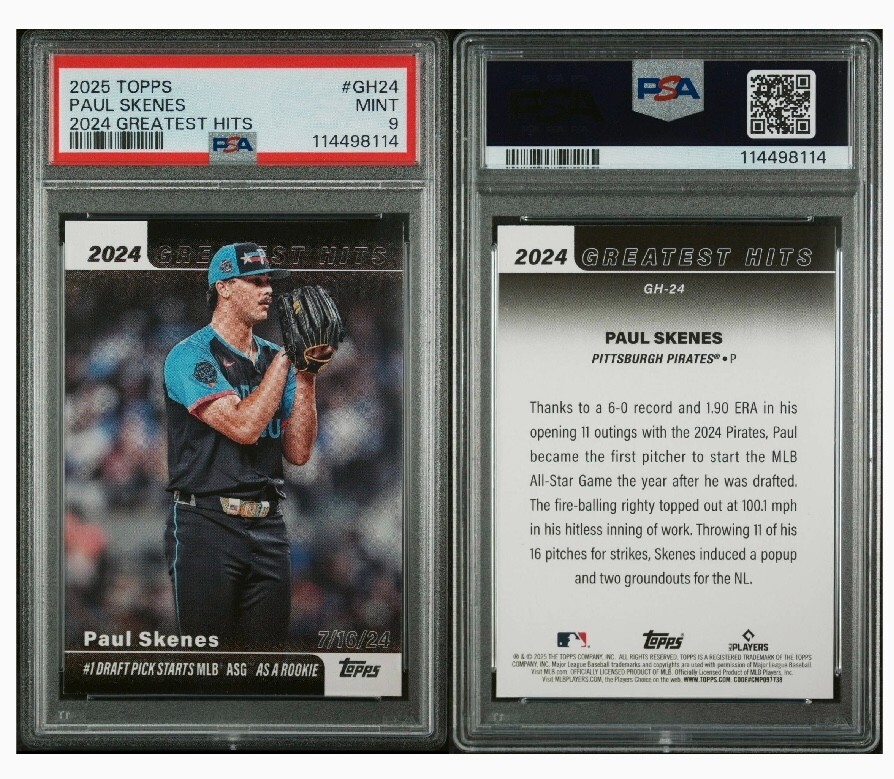 2025 Topps Series 1 - 2024 Greatest Hits Paul Skenes #GH-24 for sale ...