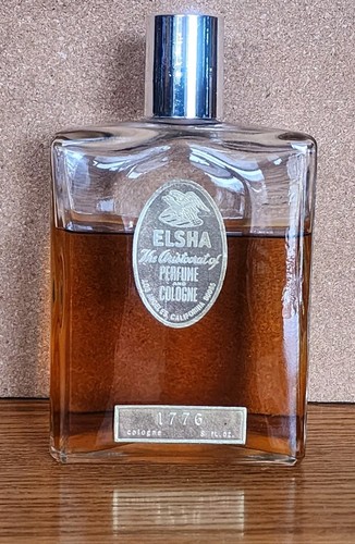 Vintage ELSHA Cologne 1776 - Large 8oz Bottle 75% Full | eBay