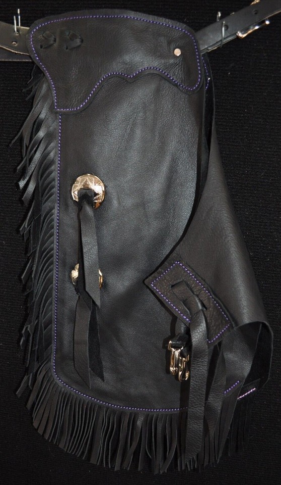 Custom Made Leather Kid's Chinks/Purple Kid's Chaps/Made in USA | eBay