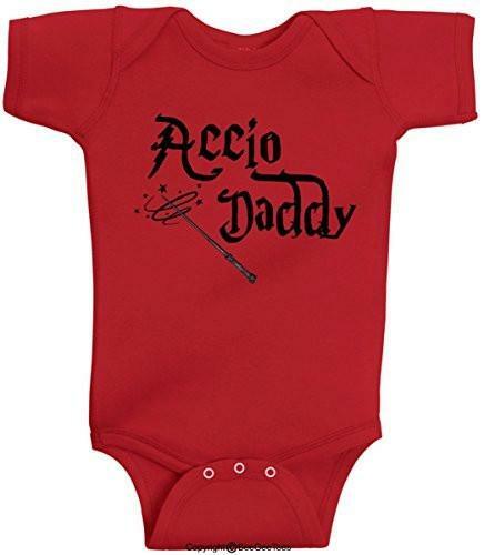 Accio Daddy Funny Harry Baby One Piece by BeeGeeTees (Unisex-Baby) (5 ...