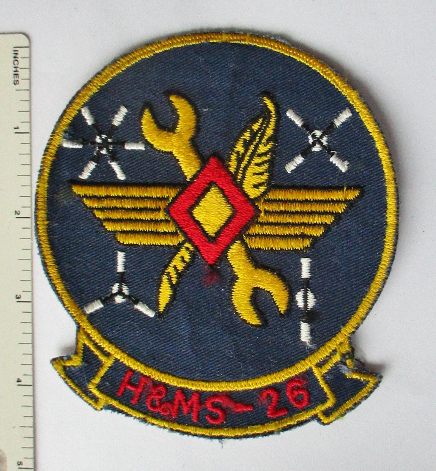 1960s Vintage US MARINE CORPS AVIATION H&MS-26 SQUADRON PATCH Original ...