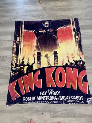Turner Entertainment King Kong Movie Poster Wall tapestry Fay Wray K4 ...