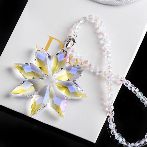 Christmas Crystal Snowflake Ornaments Car Rear View Mirror Ornament ...