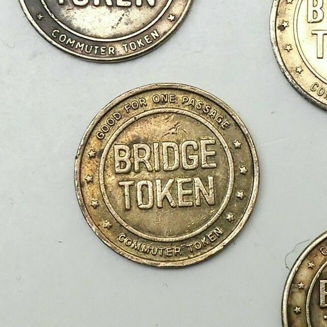 1) Delaware River Joint Toll Bridge Commission Commuter Transit Token ...