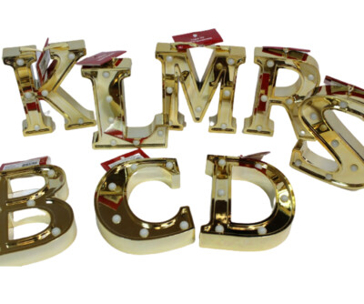 Ganz Led Light Up Marquee Initial Ornaments Letters | eBay