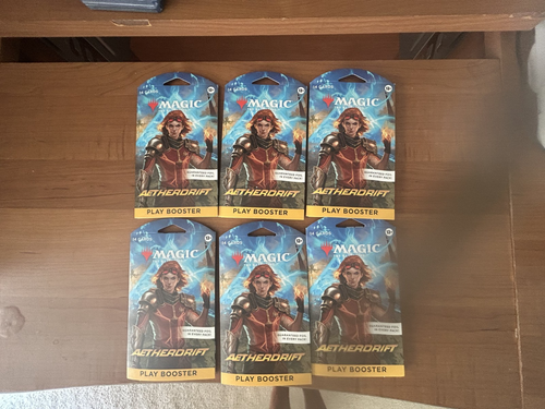 6x Lot Magic The Gathering Aetherdrift Play Booster Packs - New Factory ...