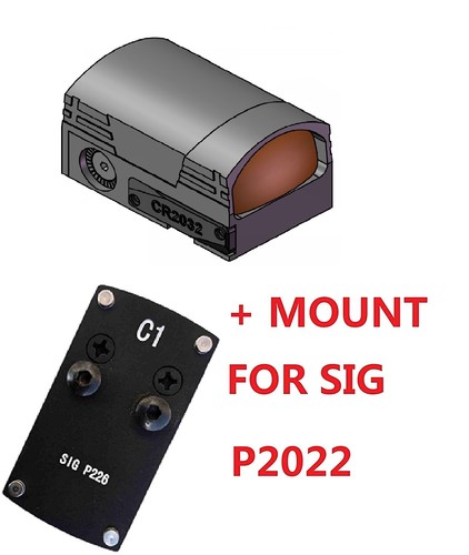 ADE RD3-028 Motion Awake Red Dot + C1 Mounting plate for Sig-Sauer-P226 ...