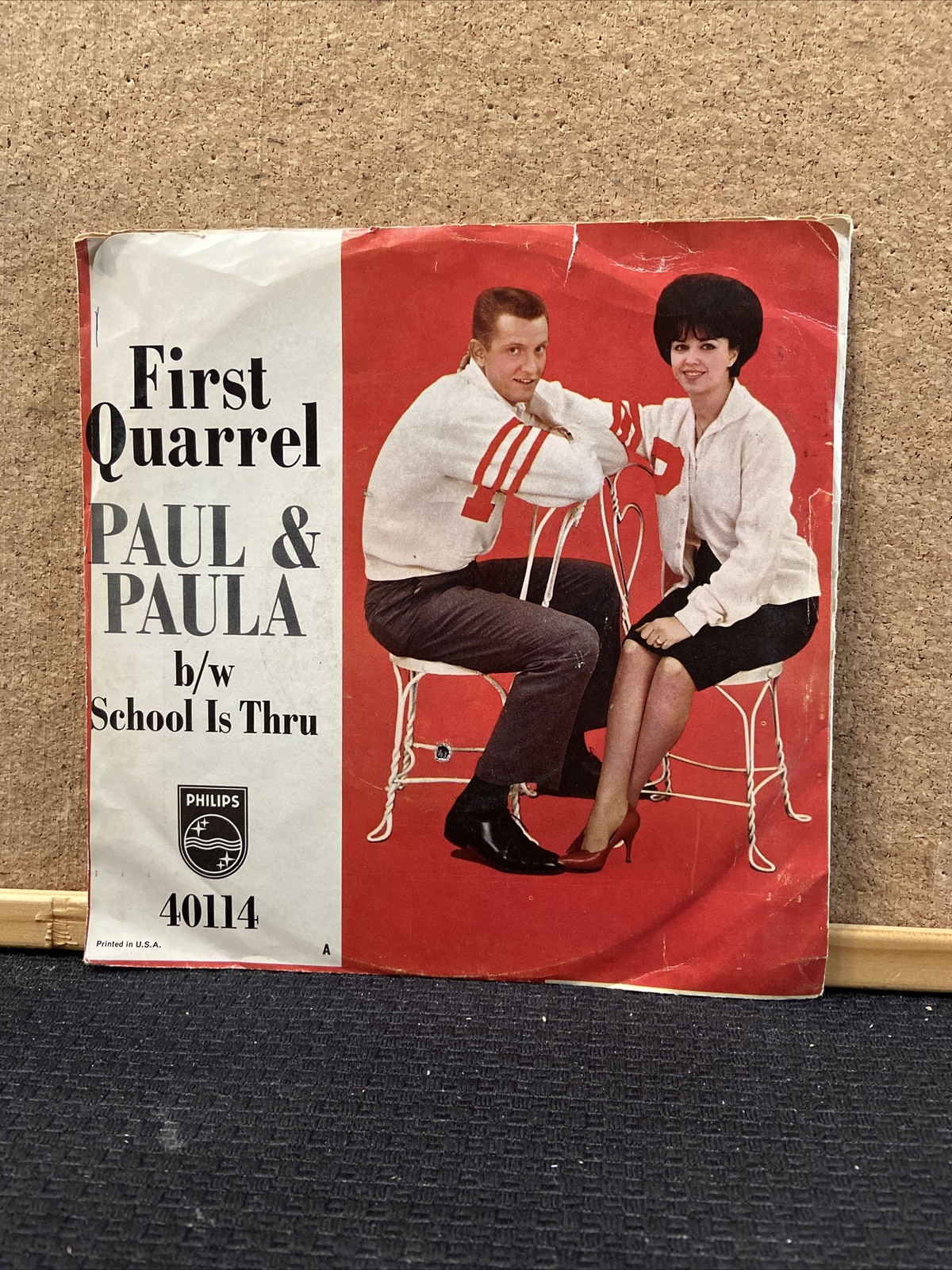 PAUL & PAULA "FIRST QUARREL" 1963 teen rock'n'roll 45 Pic Sleeve ...