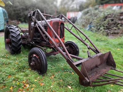 RARE EARLY PETROL / TVO NUFFIELD TRACTOR FOR RESTORATION (WITH LOADER ...