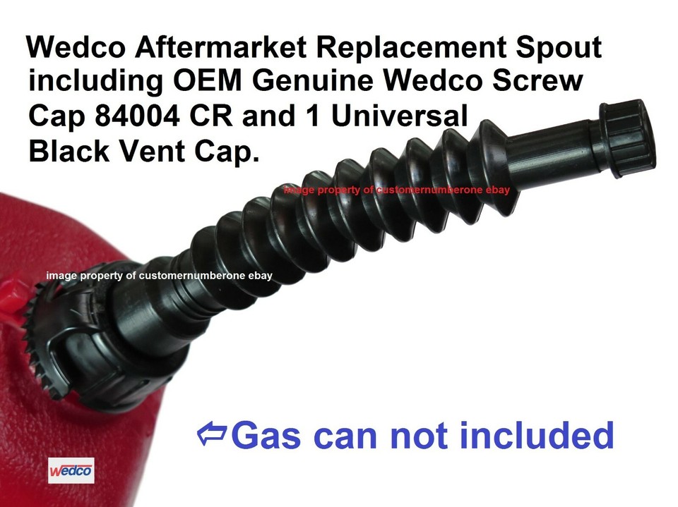 Aftermarket WEDCO SPOUT & VENT w/ OEM GENUINE WEDCO CAP Gasoline Diesel ...