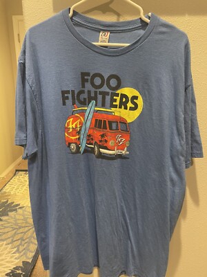 Foo Fighters split window tee t-shirt. Official FF. Blue 2xl 2eg Surf ...