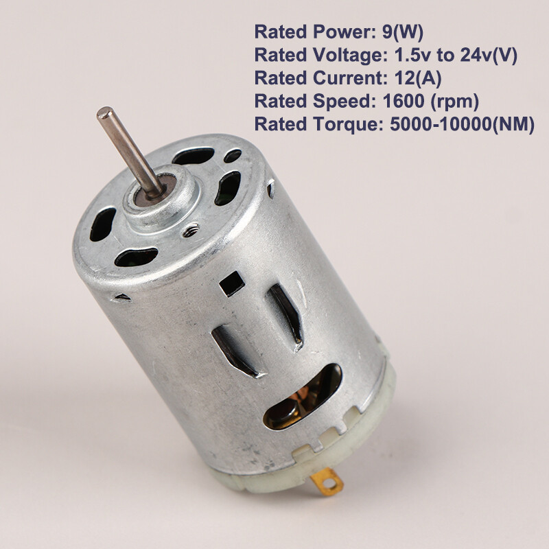380 DC Motor DC1.5-24V 2000-20300RPM High Speed Hobby Toy R380 Micro ...