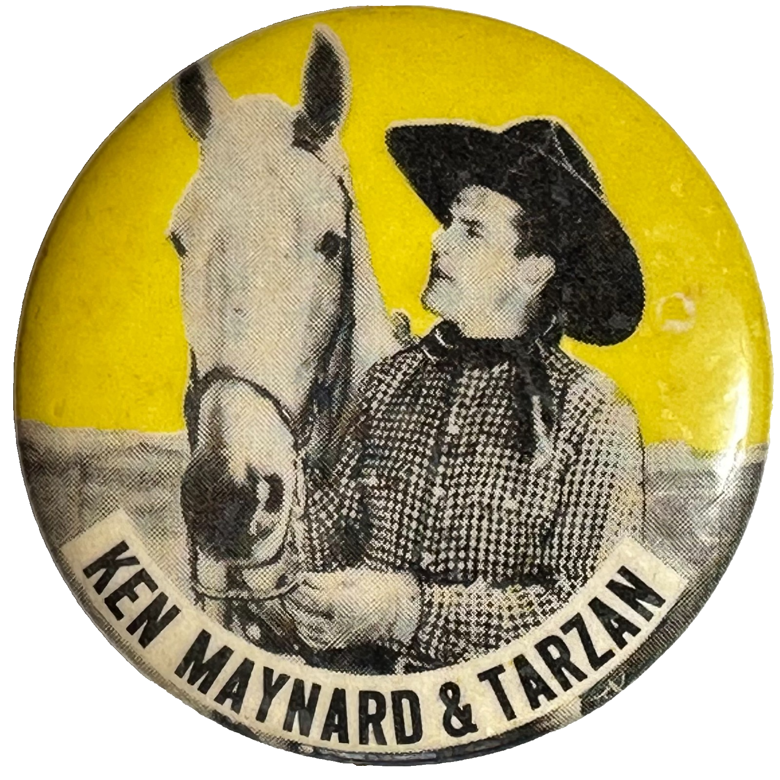 1940s Ken Maynard & Tarzan Western Film Star 1.75" Celluloid Pinback | eBay