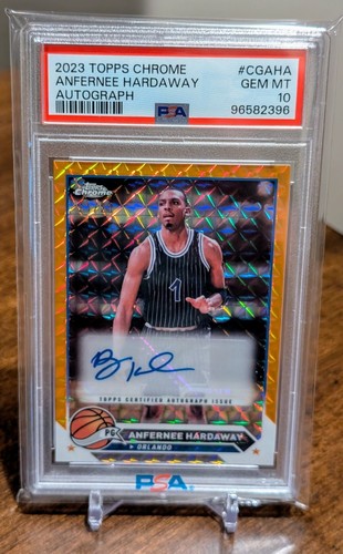 2023-24 Topps Chrome Auto Orange Refractor /25 Anfernee Hardaway Auto ...