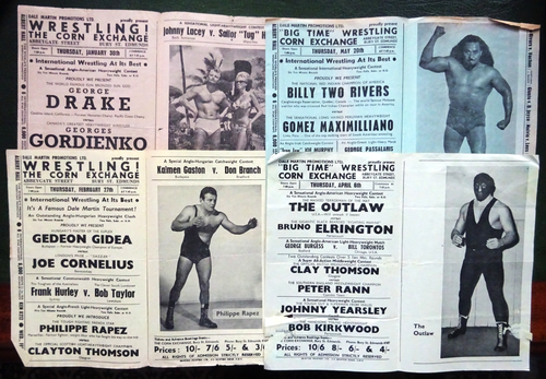 8 x Wrestling Programmes c1960 The Corn Exchange Bury St Edmunds | eBay UK