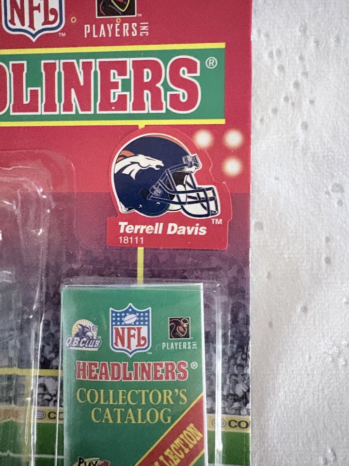 1998 Headliners Terrell Davis Denver Broncos 3'' Action Figure u | eBay