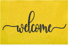 Yellow Door Mat Large Outdoor Indoor Welcome Mat Low-Profile Non Slip ...