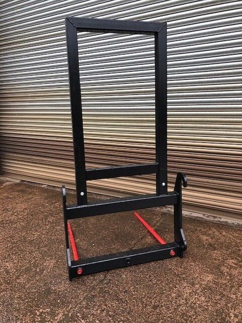 Telehandler Bale Spike, 2 Tine with Frame for lifting Stacks of Bales ...