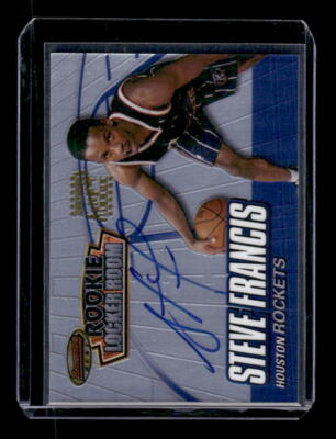 1999-00 Bowman's Best Rookie Locker Room Collection Steve Francis Auto ...