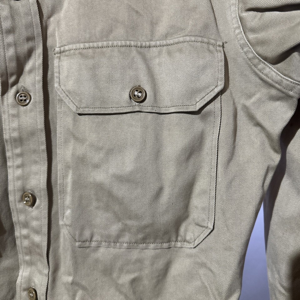 VTG US Army Tan Uniform Shirt Khaki Cotton Long Sleeve Small SIZE Staff ...