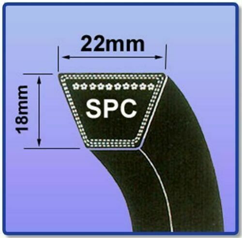 SPC SECTION V BELT SIZES SPC2000 - SPC10000 VBELT 22MM X 18MM VEE BELT ...