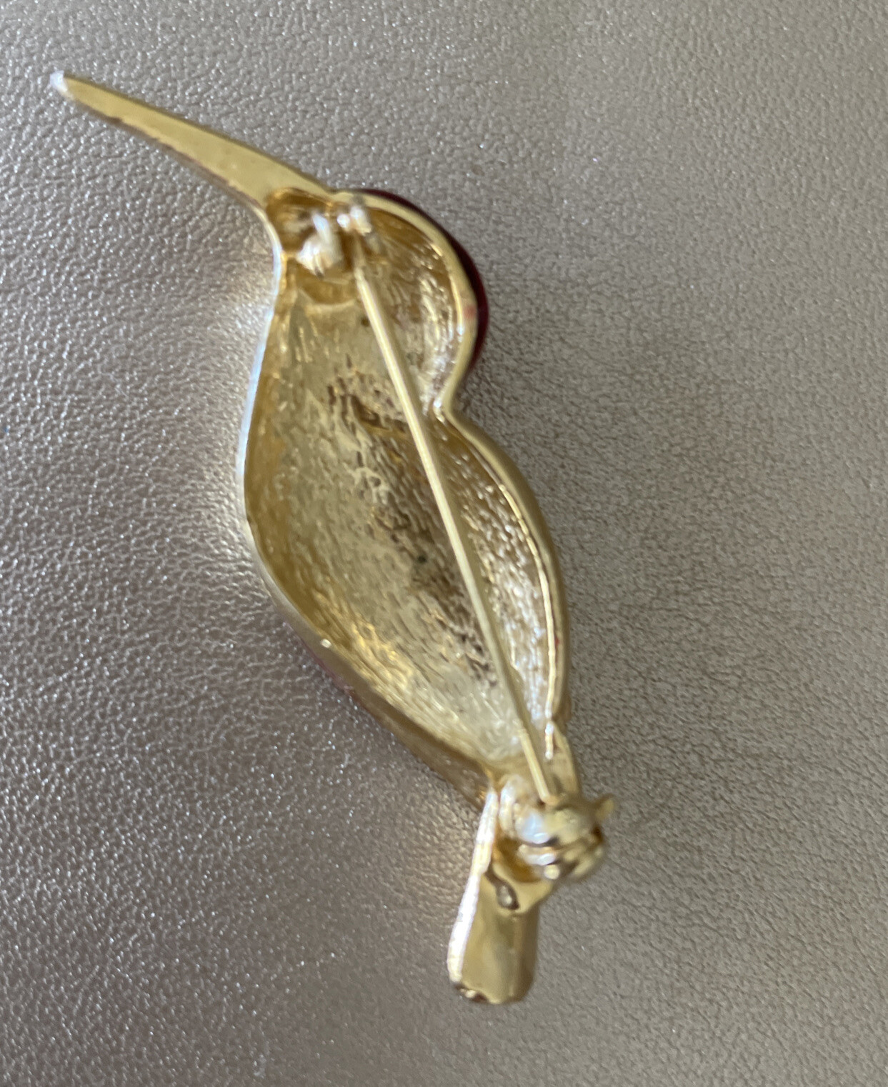VINTAGE GOLD TONE AND ENAMEL BIRD BROOCH/ PIN | eBay